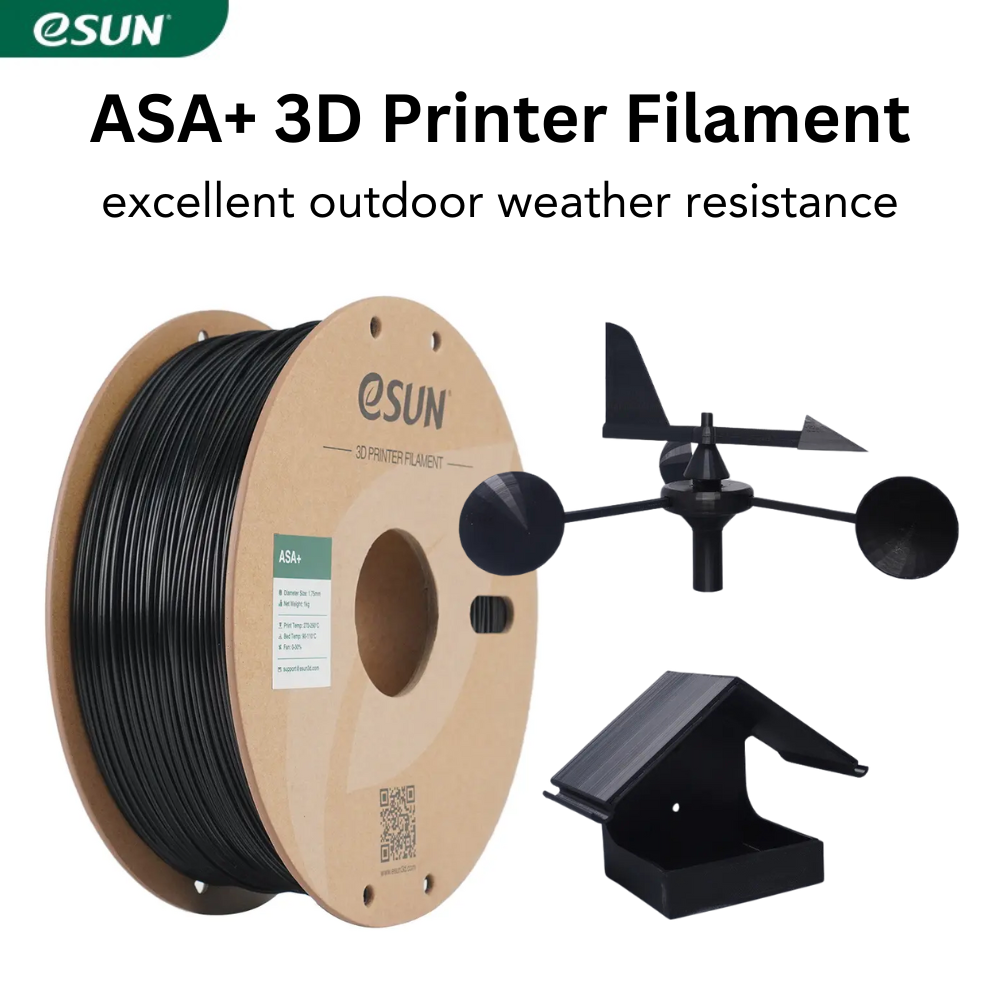 eSUN ASA+ 1.75mm 1KG 3D Printer Filament Black